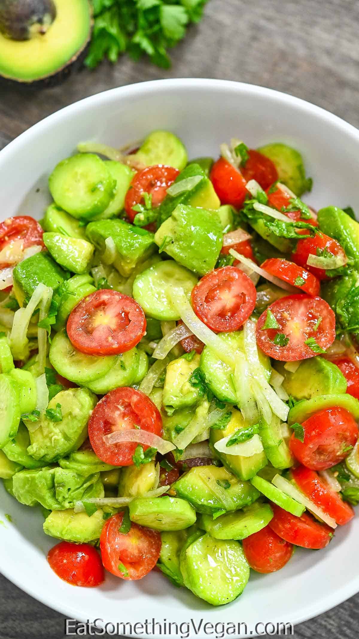 Simple Avocado Salad - Eat Something Vegan
