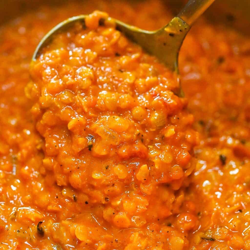 Hearty Red Lentil Stew - Eat Something Vegan