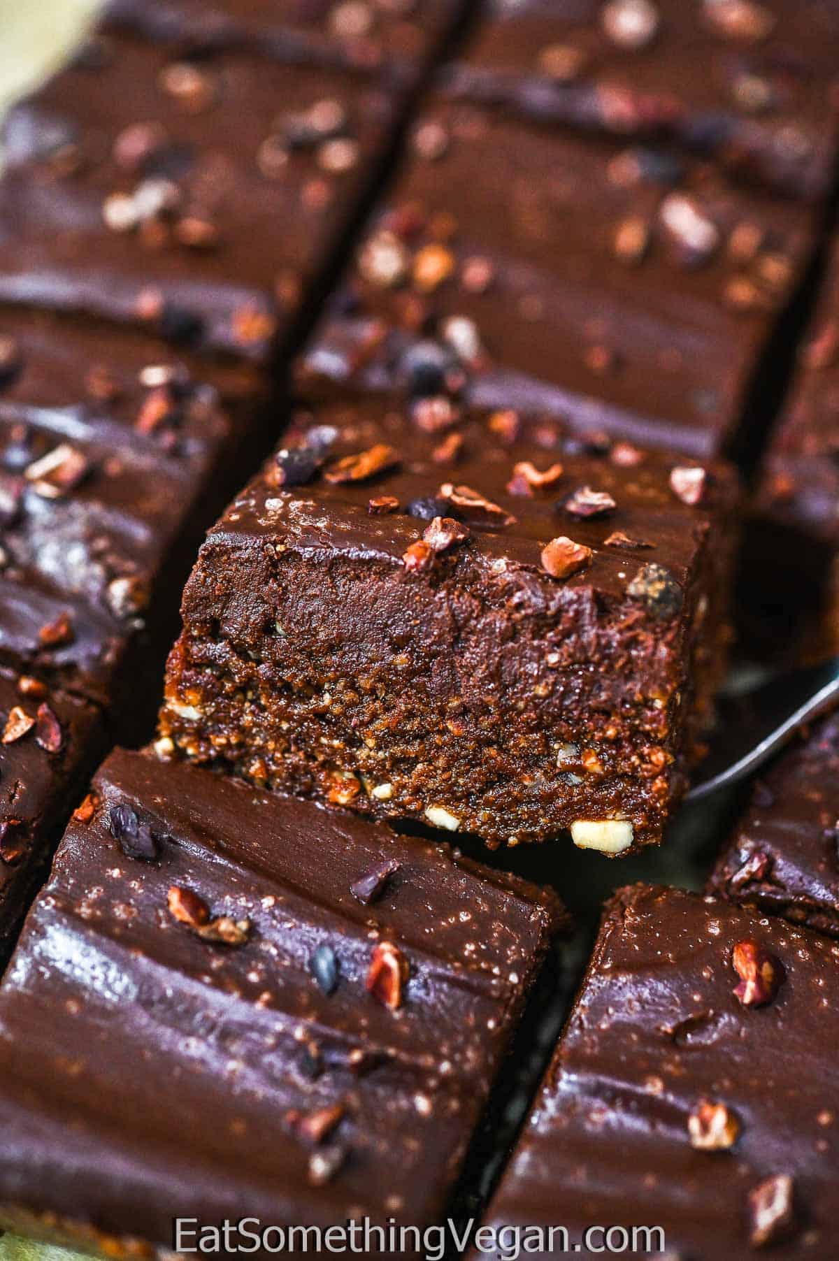 Hazelnut Chocolate Squares - Eat Something Vegan
