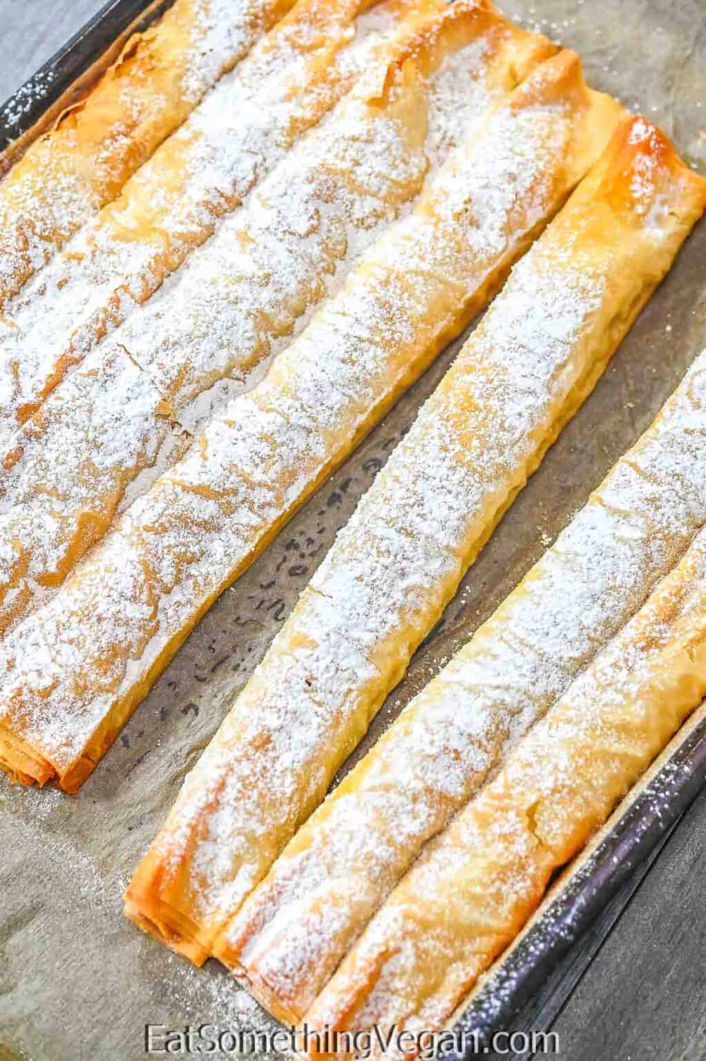 Pumpkin Filo Rolls - Eat Something Vegan