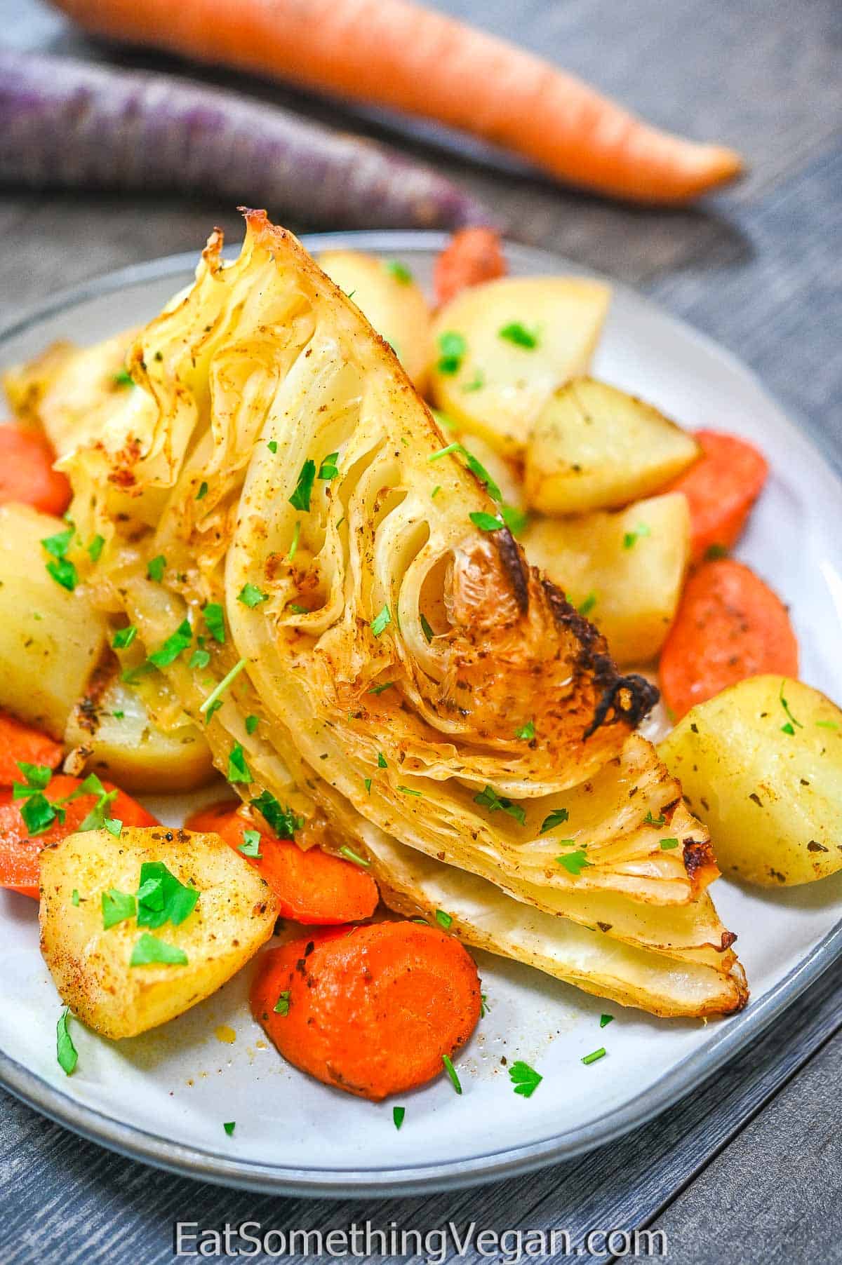 Braised Cabbage and Vegetables - Eat Something Vegan