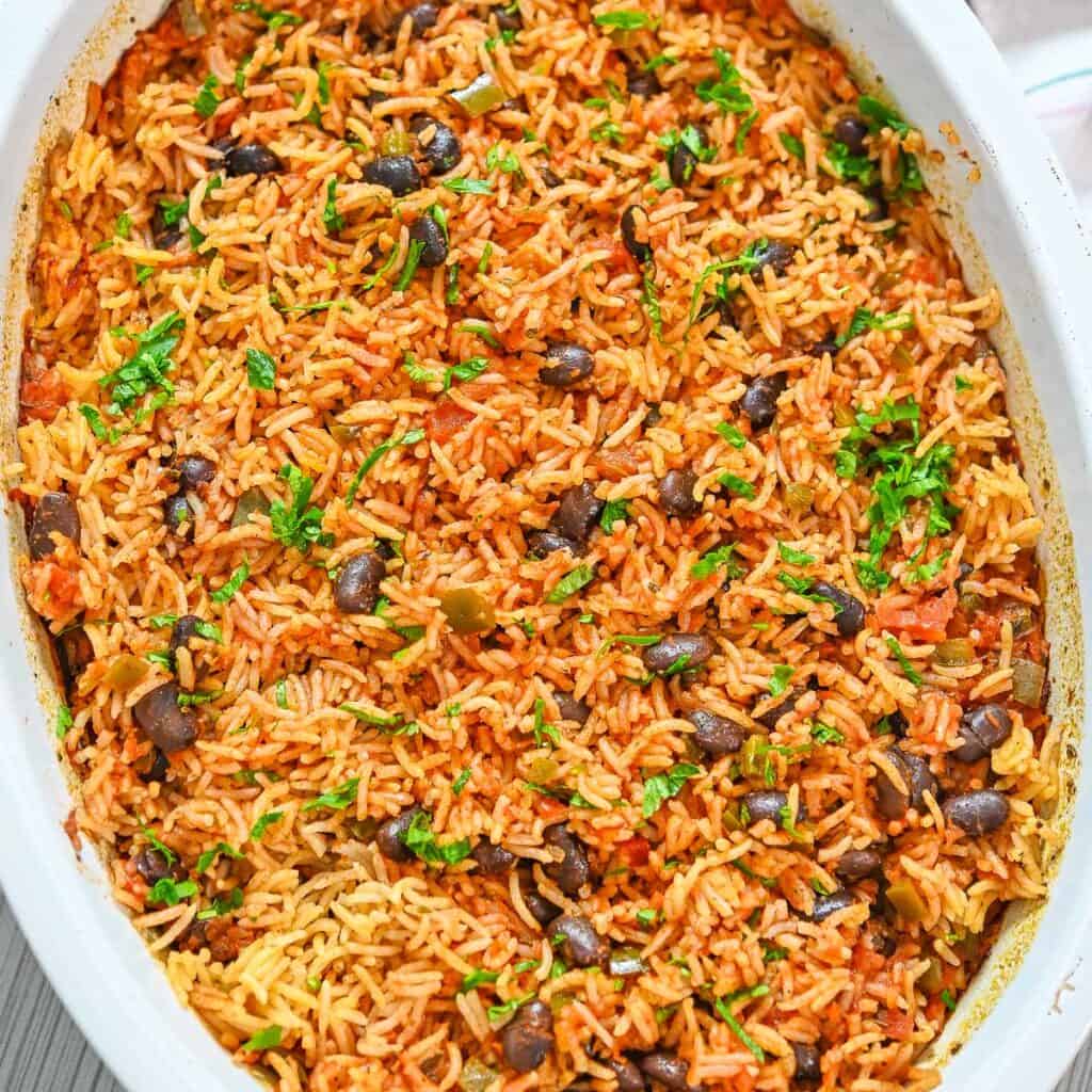 Rice and Beans in the Oven - Eat Something Vegan