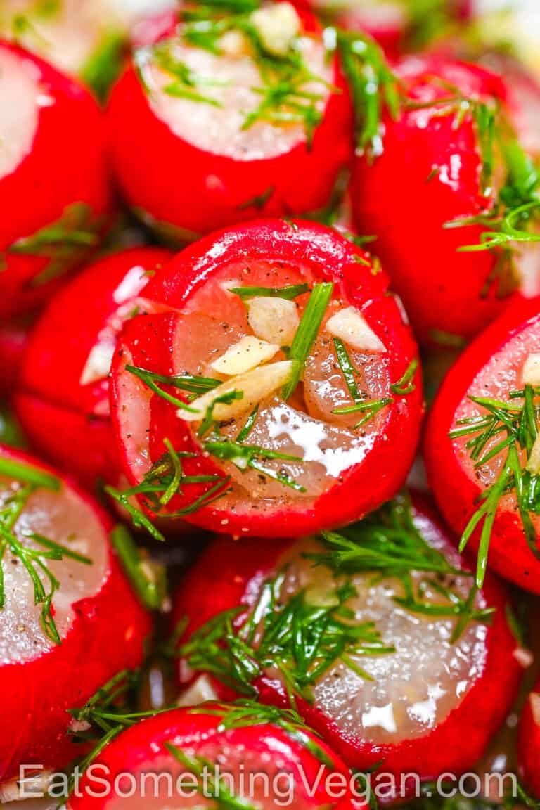 Smashed Pickled Radishes