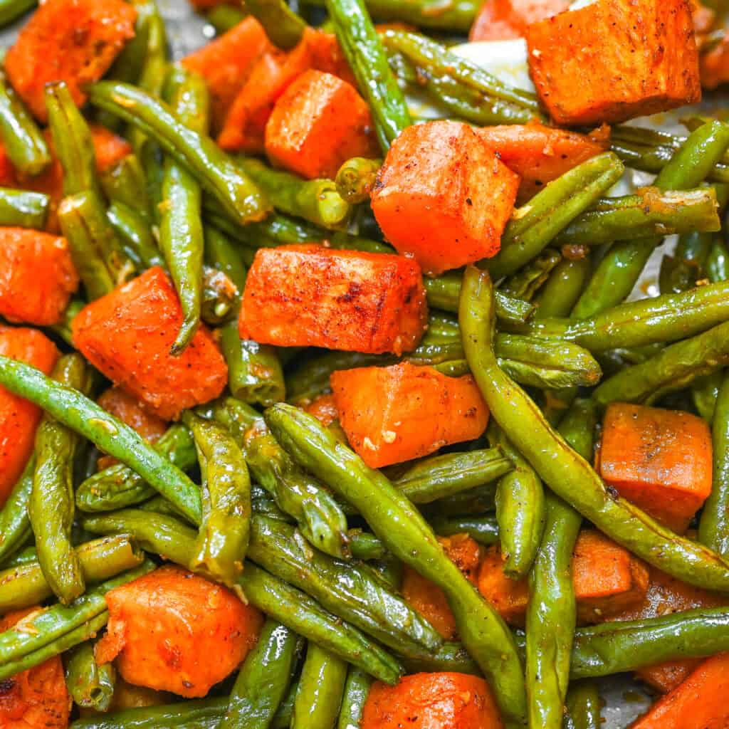 Sweet Potatoes and Green Beans